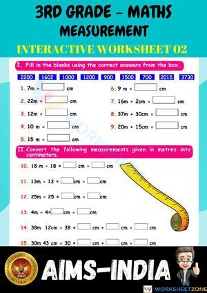 Grade 3 Measurement Worksheets 2024