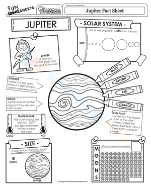 Free Printable Solar System Worksheets for Little Scientists