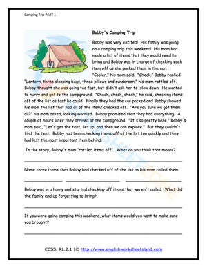 Grade 3 Short Story Worksheets 2024