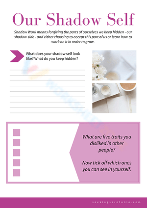 Free Printable Shadow Work Worksheets for Kids