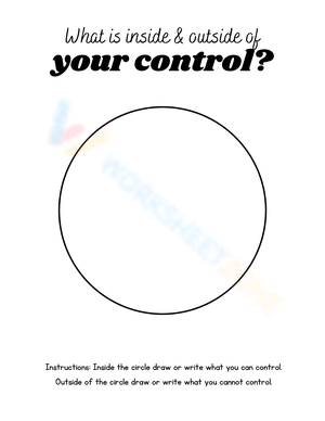 Fun & Creative Circle of Control Worksheets
