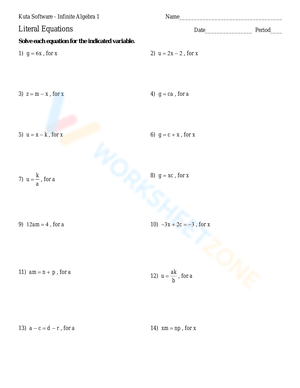 Grade 9 Equations Worksheets 2024