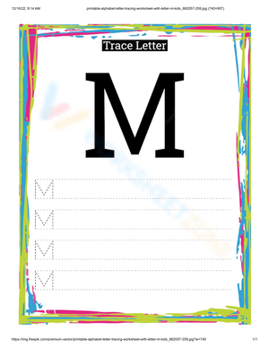 Free and Printable Letter M Worksheets For Preschoolers