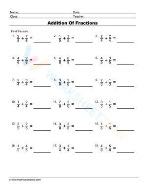 Free Complex Fractions Worksheet Collection for Kids