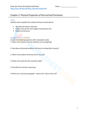 Free Printable Soil Formation Worksheets for Students