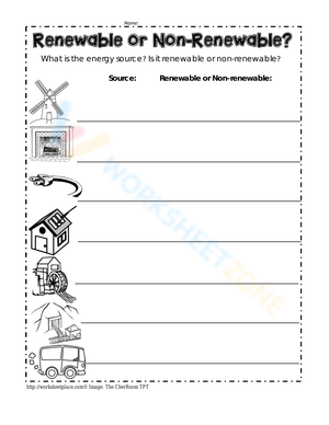 Grade 5 Renewable And Nonrenewable Resources Worksheets 2024