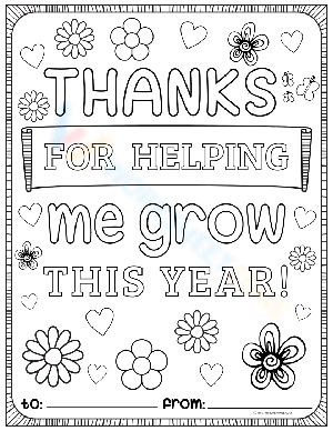 Free Printable Teacher Appreciation Worksheet Collection