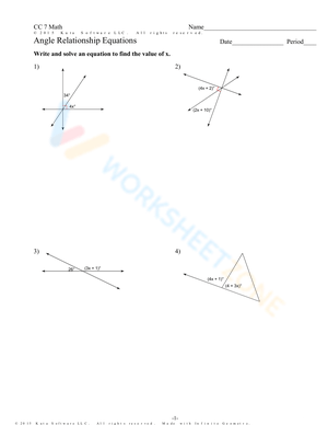 Grade 8 Angles Worksheets 2024
