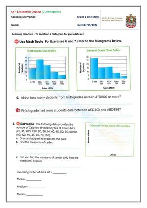 Grade 9 Histogram Worksheets 2024