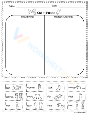Grade 6 Irregular Plural Nouns Worksheets 2024