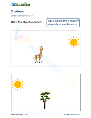 Free Printable Shadow Work Worksheets for Kids