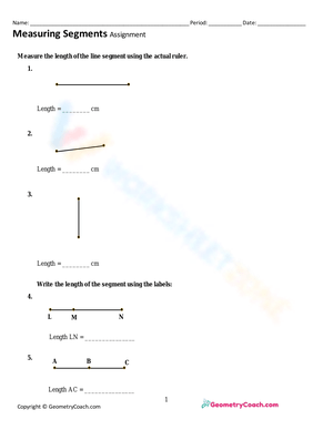 Grade 6 Segment Addition Postulate Worksheets 2024
