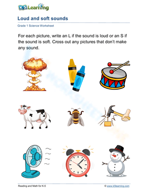 Grade 3 Grade 4 Loud and Soft Sounds Worksheets 2024