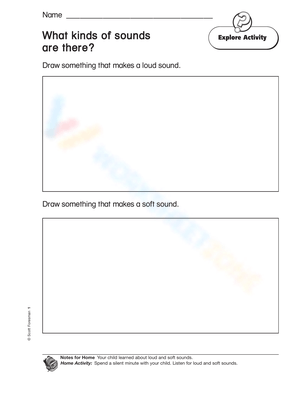 Grade 4 Grade 5 Loud and Soft Sounds Worksheets