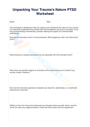 Free Printable Trauma Timeline Worksheets for Students