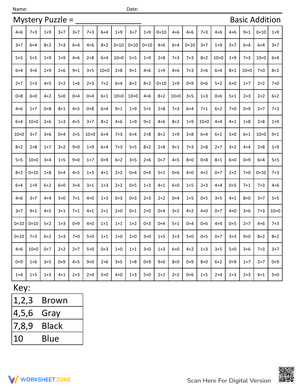 Free Printable & Interactive Mystery Picture Worksheets