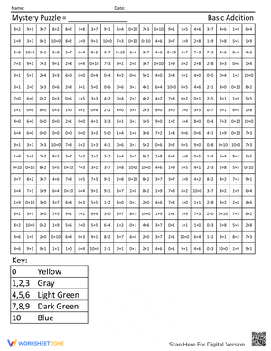 Free Printable & Interactive Mystery Picture Worksheets