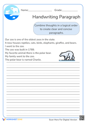 Free Printable Handwriting Paragraph Practice Sheets