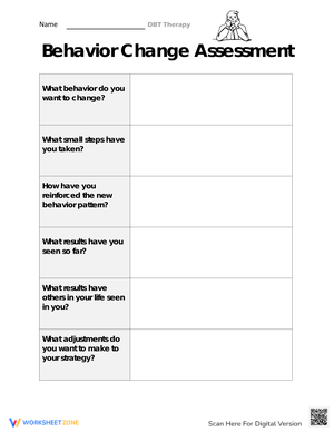 Free Printable DBT Chain Analysis Worksheets for Students