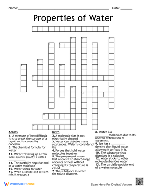 Grade 4 Properties of Water Worksheets 2024
