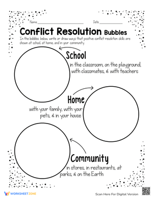 Grade 5 Conflict Resolution Worksheets 2024