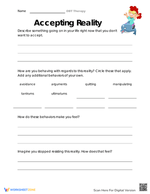 Free Printable DBT Chain Analysis Worksheets for Students