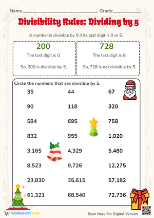Grade 3 Divisibility Rules Worksheets 2024