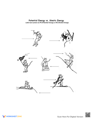 Grade 7 Kinetic and Potential Energy Worksheets 2024