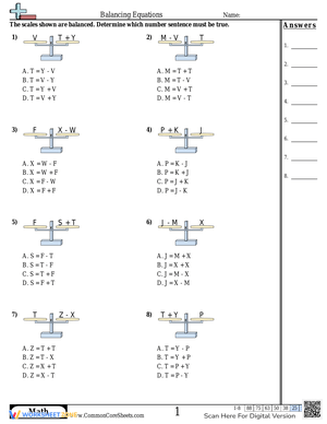 Balancing Act Worksheet Answer Key - Admuscente