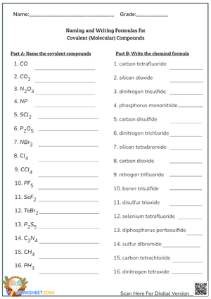 Grade 10 Science Worksheets 2024