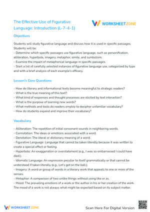 Grade 7 English Language Arts (ELA) Lesson Plans 2024