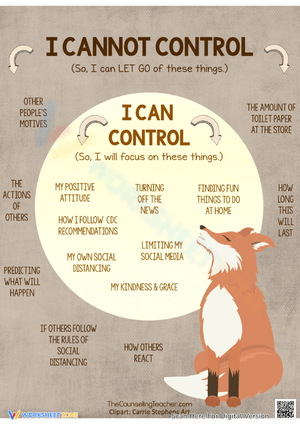 Fun & Creative Circle of Control Worksheets