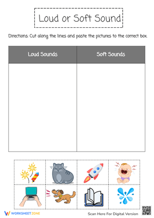 Grade 2 Grade 3 Loud and Soft Sounds Worksheets 2024